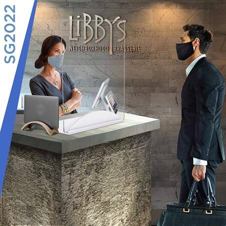 Clear Acrylic Table Top Sneeze Guard - KidzSchoolSupply